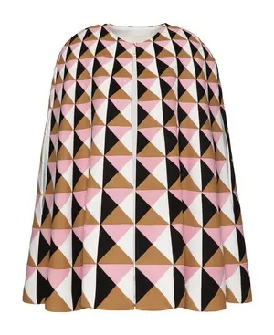Valentino Garavani Hook Detail Cape - Multicolor