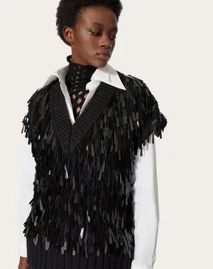Valentino Garavani Sequined Knitted Top