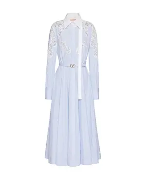 Valentino Garavani Double Striped Dress - Blue