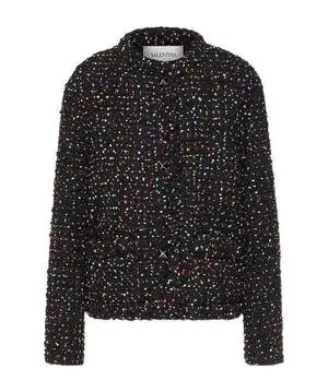 Valentino Garavani Tweed Pois Jacket - Black
