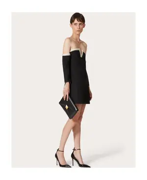 Valentino Garavani Off-shoulder Mini Dress