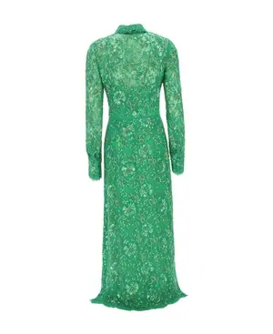 Valentino Garavani Sequin-embellished Lace Shirt Dress