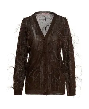 Valentino Garavani V-neck Long-sleeved Cardigan - Black