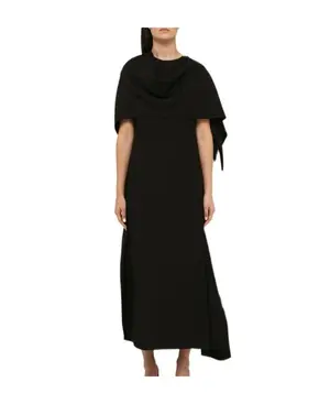 Valentino Garavani Draped Midi Dress - Black