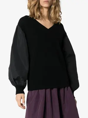 Valentino Garavani Balloon-sleeve Knit Jumper