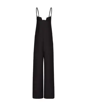 Valentino Garavani Cut-out Detail Jumpsuit - Black