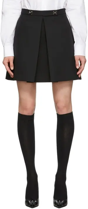 Valentino Garavani Riveted Detail Skirt