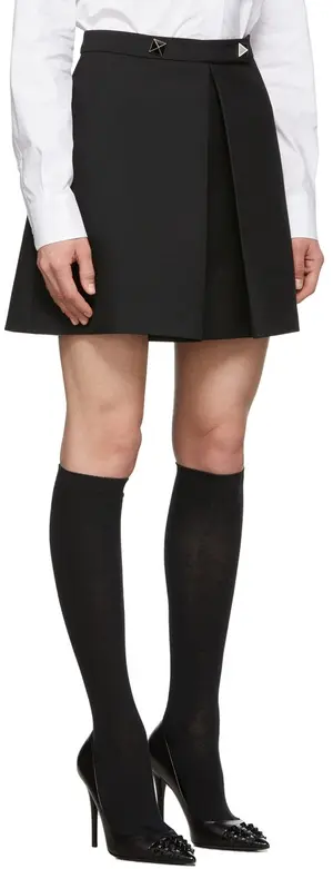 Valentino Garavani Riveted Detail Skirt