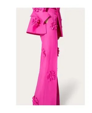 Valentino Garavani Floral-appliqué Tailored Trousers