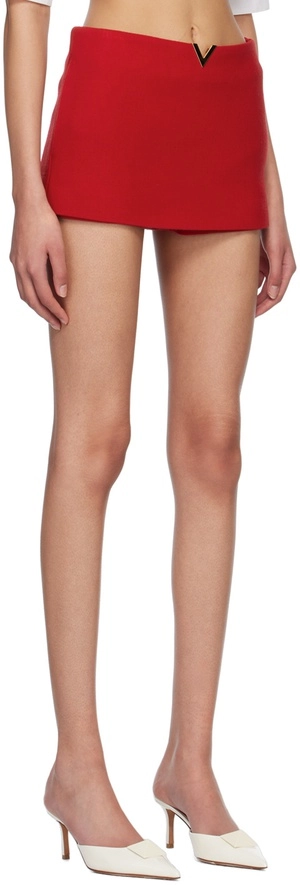 Valentino Garavani Texture Double Crepe Skirt