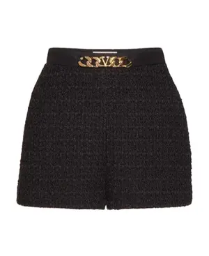 Valentino Garavani Chain-link Trim Shorts - Black