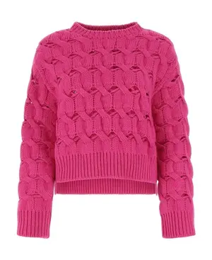 Valentino Garavani Round-neck Knitted Jumper - Pink