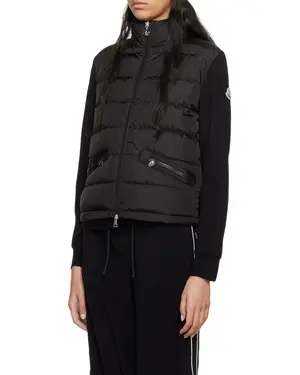 Moncler Panelled Zip-up Puffer Jacket