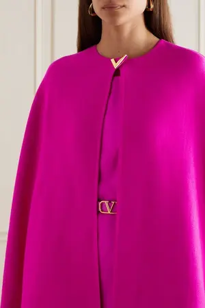 Valentino Garavani Wool Cloak With Ornament