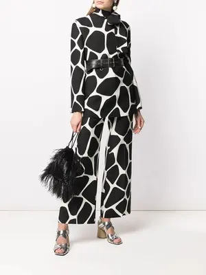 Valentino Garavani Giraffe Print Foulard Blouse