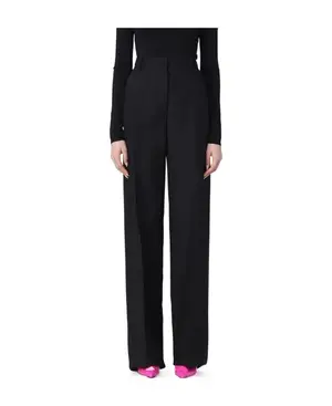 Valentino Garavani Logo Casual Pants - Black