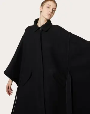 Valentino Garavani Lapel Strap Cape