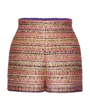 Valentino Garavani Metallic Jacquard Shorts - Brown