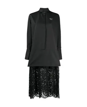 Valentino Garavani Vltn Printed Dress - Black