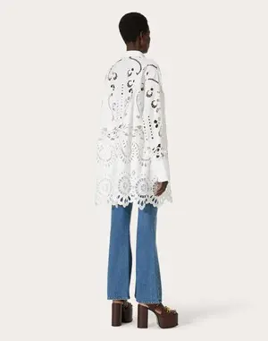 Valentino Garavani Broderie Infinie Waves Short Dress