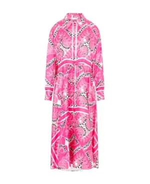Valentino Garavani Logo-print Shirt Dress - Pink