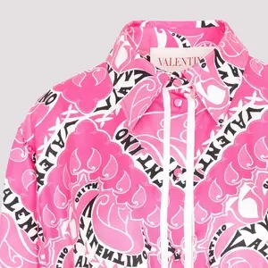 Valentino Garavani Logo-print Shirt Dress