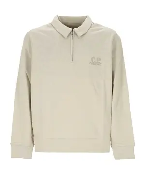 C.P. COMPANY Logo-embroidered Polo Shirt - No