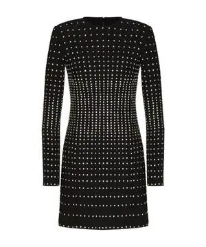 Valentino Garavani Crystal Embellished Mini Dress - Black