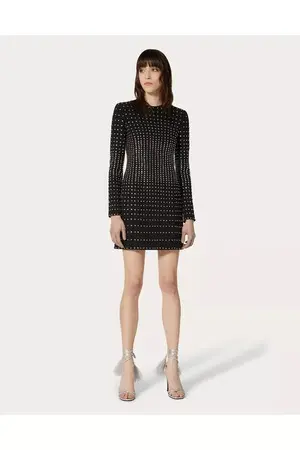 Valentino Garavani Crystal Embellished Mini Dress