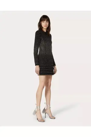 Valentino Garavani Crystal Embellished Mini Dress