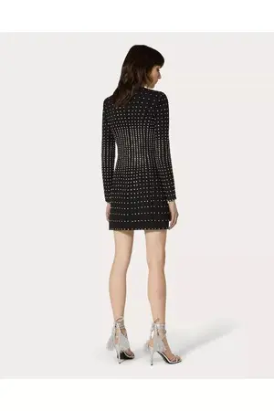 Valentino Garavani Crystal Embellished Mini Dress