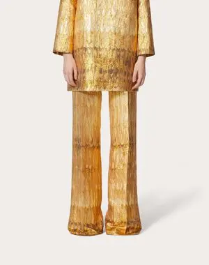 Valentino Garavani Golden Wings High Waist Trousers