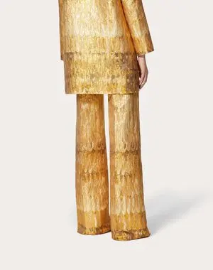 Valentino Garavani Golden Wings High Waist Trousers