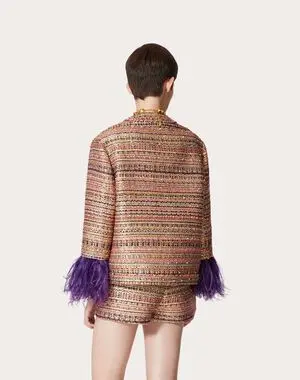 Valentino Garavani Feather-trim Jacket