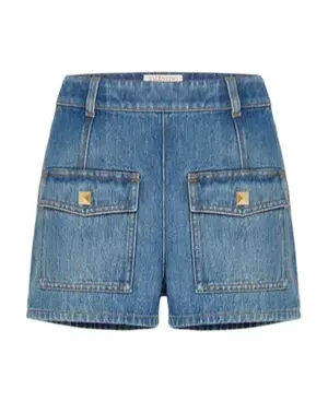 Valentino Garavani Deep Denim Shorts - Blue