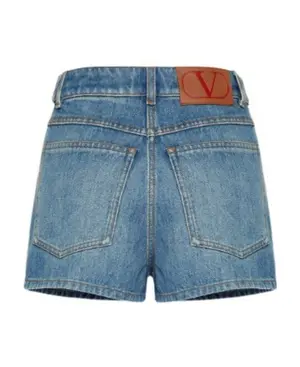 Valentino Garavani Deep Denim Shorts