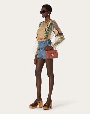Valentino Garavani Tulle Phantom Embroidered Blouse