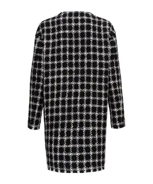 Valentino Garavani Tweed Checkered Vgold Coat