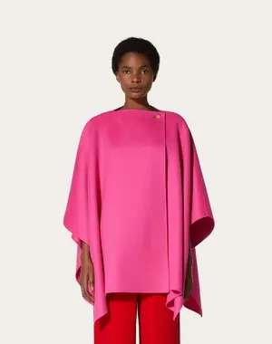 Valentino Garavani Draped Button Cape