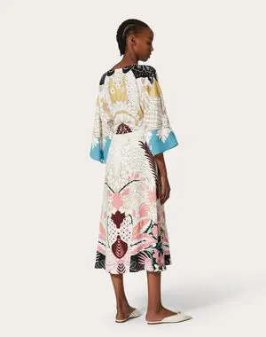 Valentino Garavani Cady Printed Dress