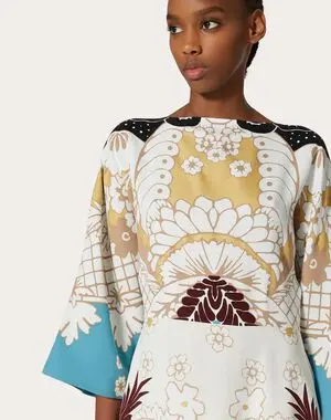 Valentino Garavani Cady Printed Dress