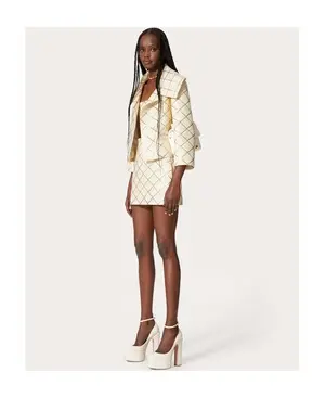 Valentino Garavani Spread-collar Cropped Jacket
