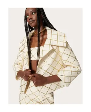 Valentino Garavani Spread-collar Cropped Jacket