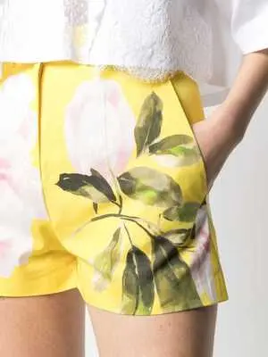 Valentino Garavani Rose-print Tailored Shorts