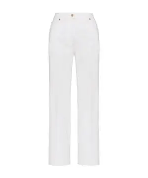 Valentino Garavani Vgold Flared Jeans - White