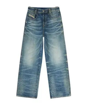 DIESEL® 1982 D-hakou-fsj1 Wide-leg Jeans - Medium Blue