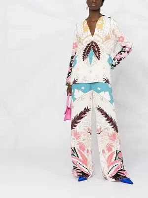 Valentino Garavani Abstract Pattern Print Blouse