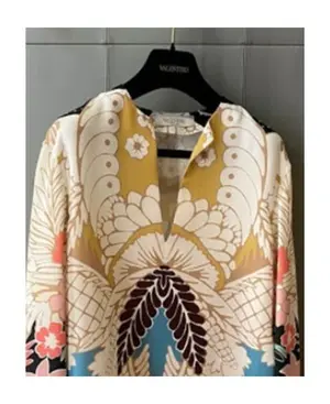Valentino Garavani Abstract Pattern Print Blouse