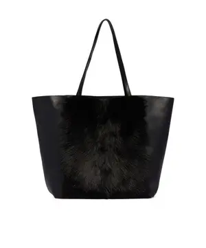 TOTEME Top Handle Tote Bag - Black