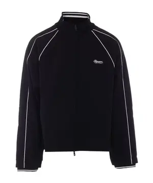 REPRESENT Contrast Piped Zip Sweatshirt - Black